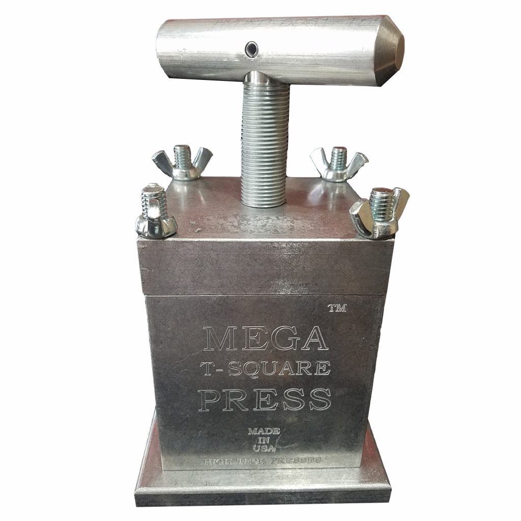 Mega T Square Press Pollen Press Aircraft Aluminum - Web Hydroponics